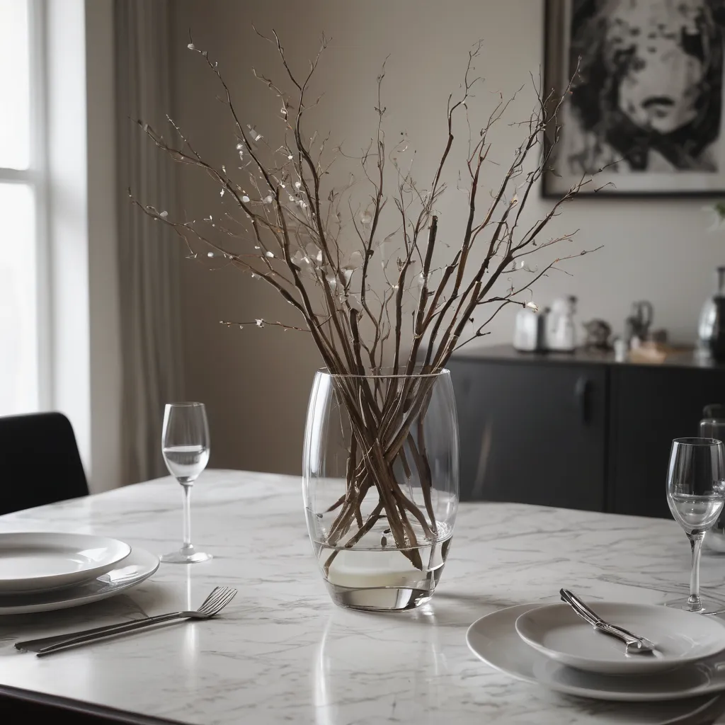 Sticks as Centerpieces: A Unique Design Approach