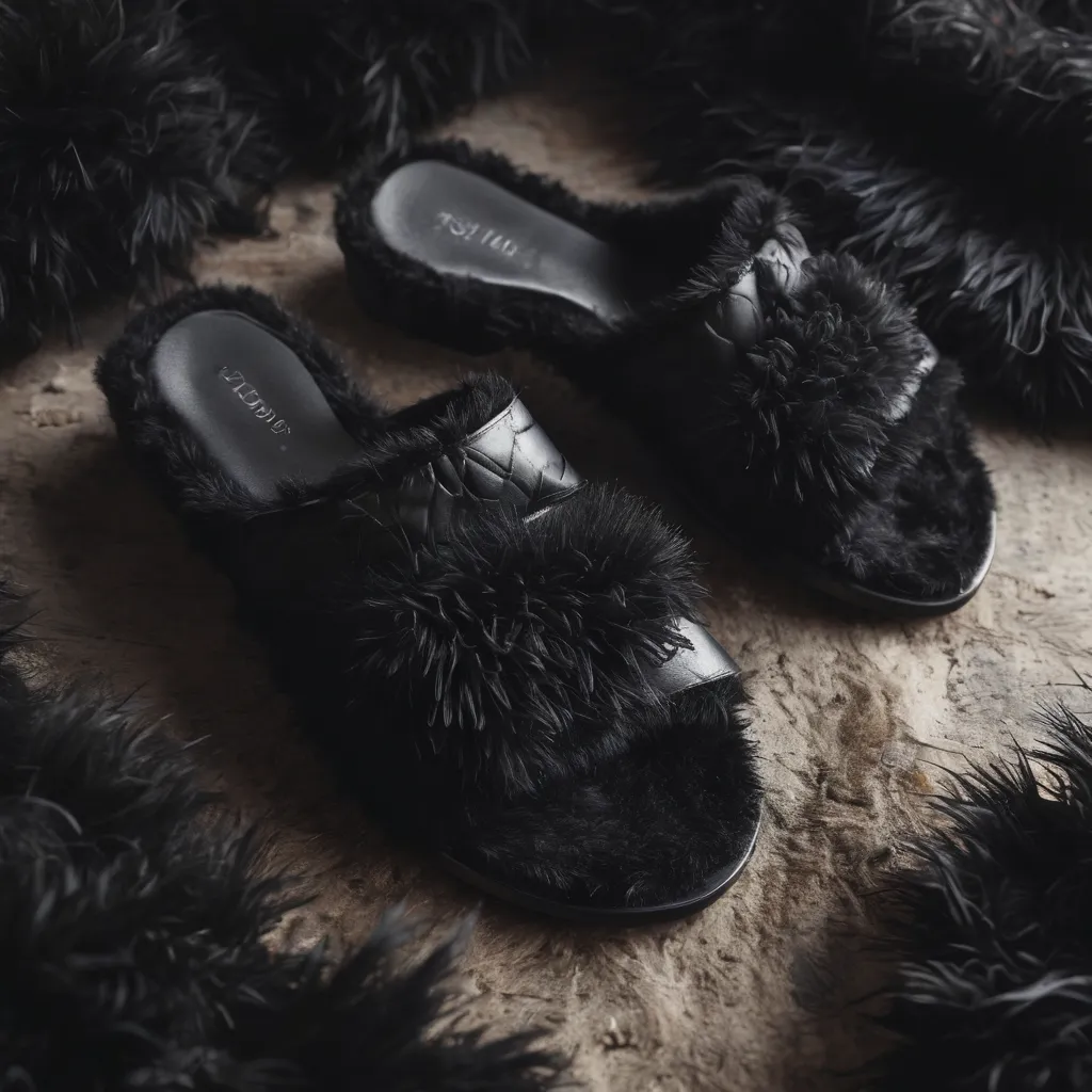 The Allure of Black Fuzzy Sandals: A Comprehensive Exploration